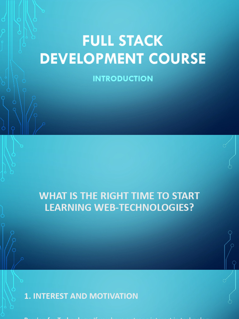 Fullstack Intro | PDF | World Wide Web | Internet & Web