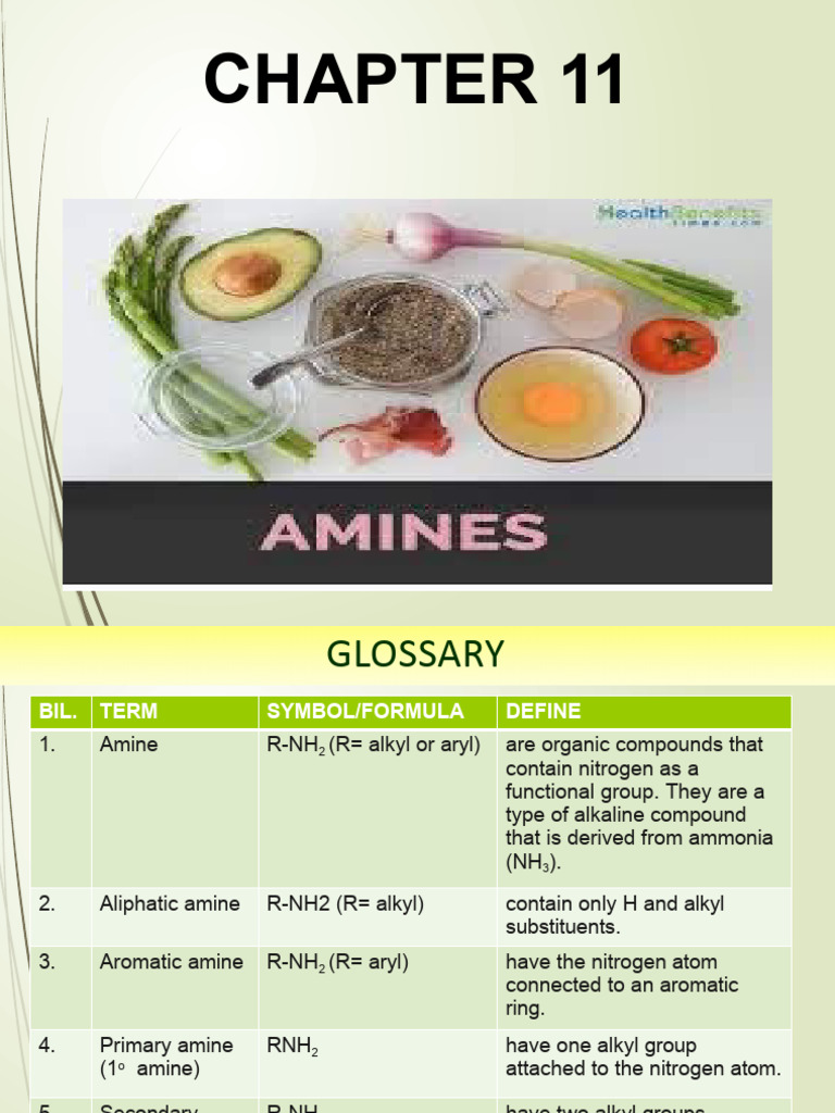 AMINES | PDF | Amine | Hydrogen Bond