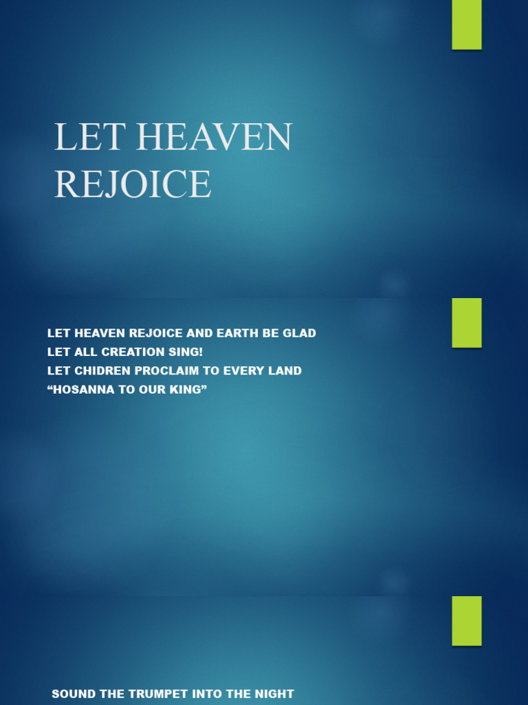 Let Heaven Rejoice | PDF
