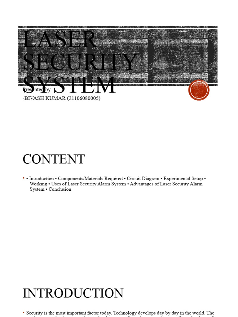 laser security system | PDF | Bipolar Junction Transistor | Semiconductors