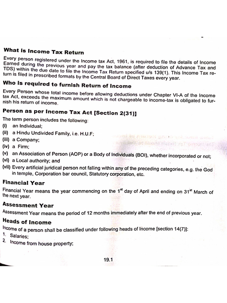 Itr Pdf