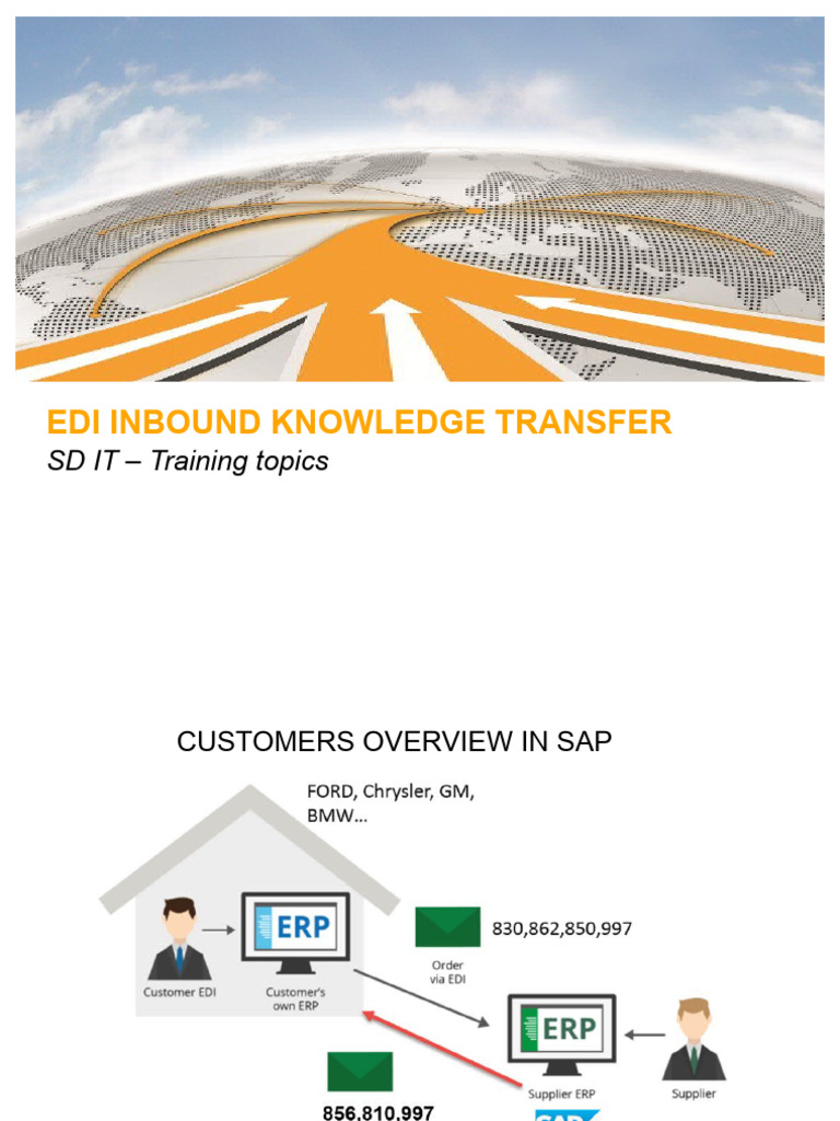 SAP EDI Transactions Guide | PDF | Electronic Data Interchange | Computing