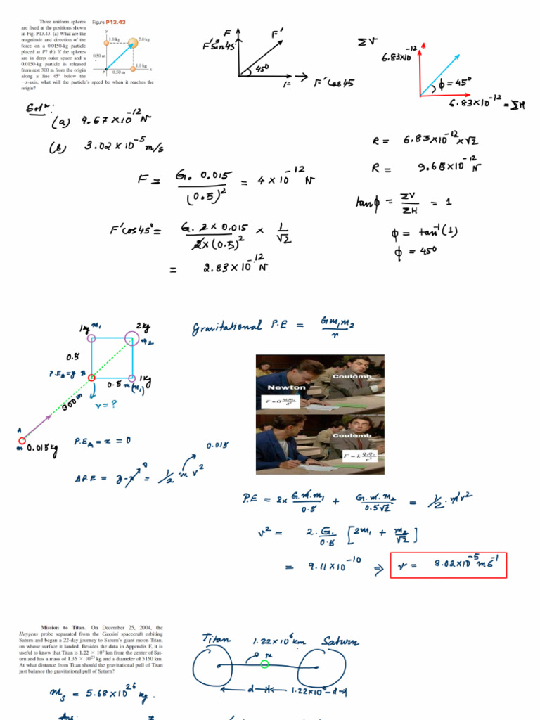 Gravitation Numerical | PDF
