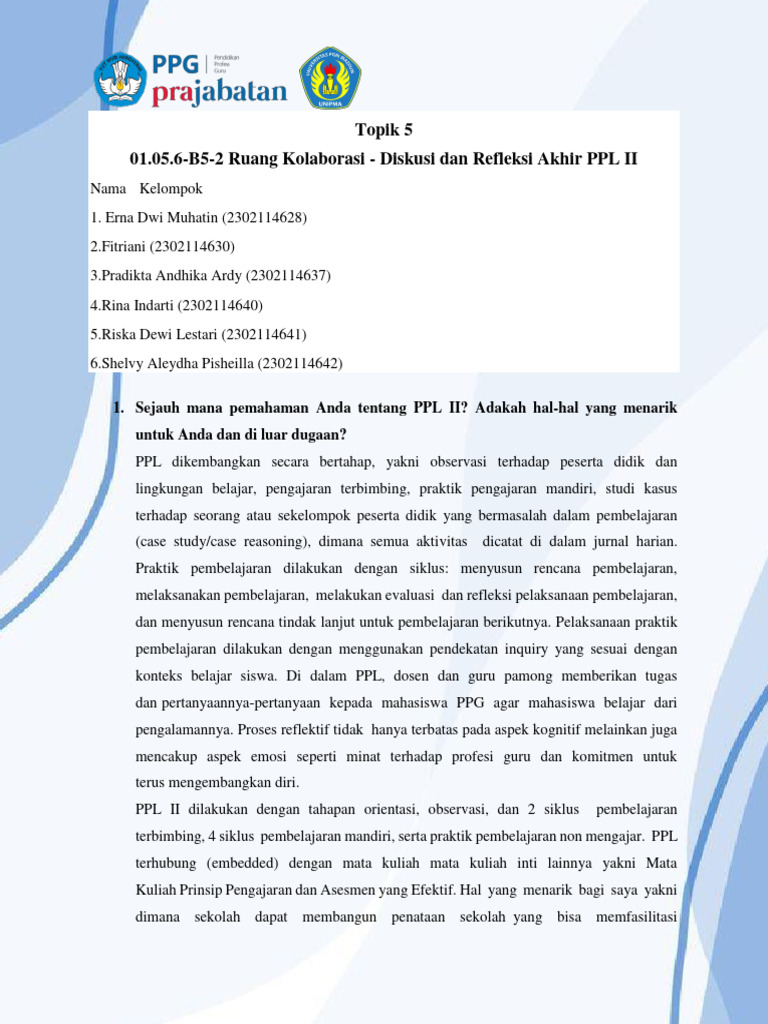 PPL Ii - Topik 5 - Ruang Kolaborasi | PDF
