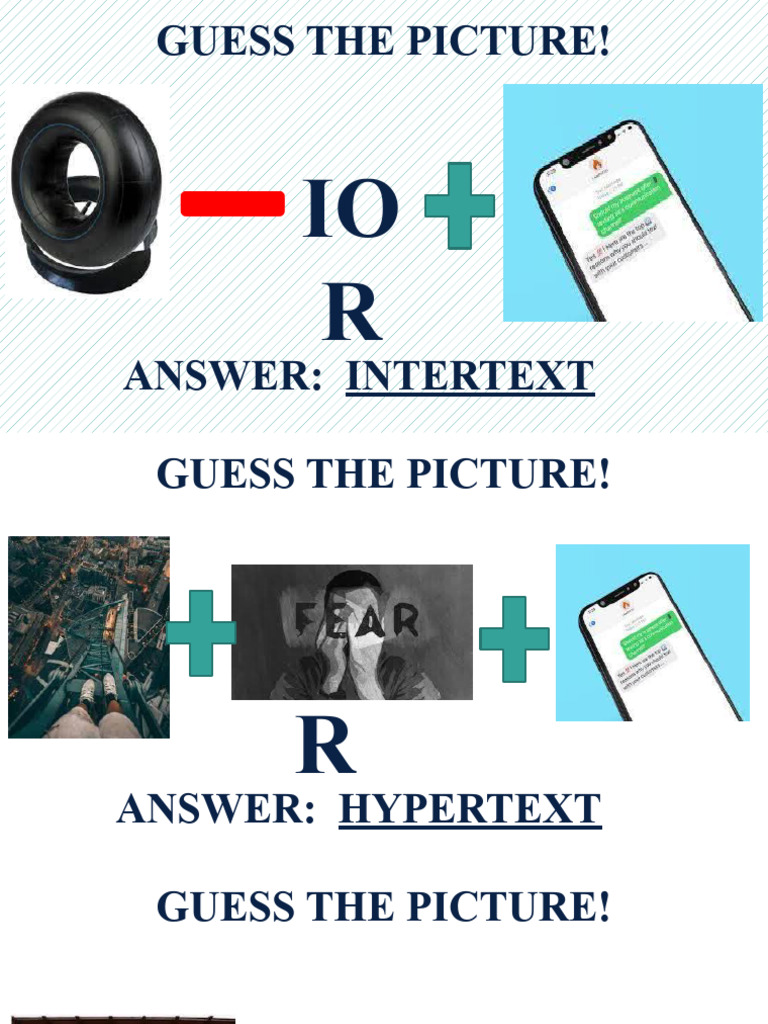 RWS LESSON 5 Intertext Hypertext | PDF | Intertextuality | Hypertext
