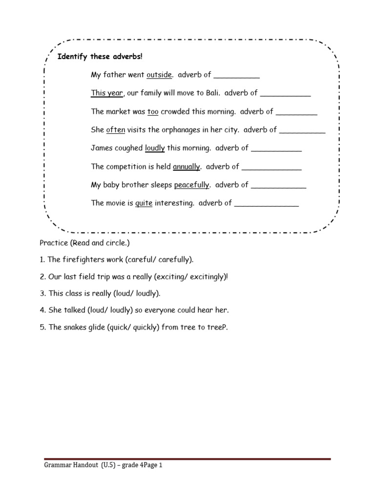 Handout Unit 5 (Grammar 1) | PDF | Language Arts & Discipline | Foreign ...