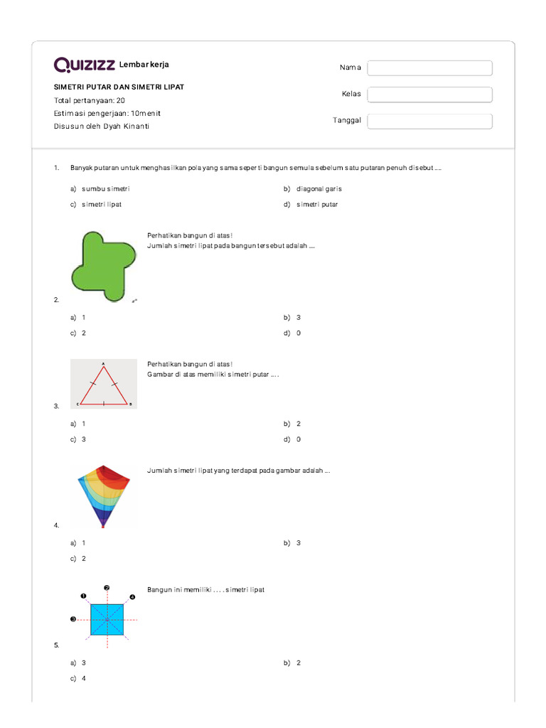 Simetri Putar Dan Simetri Lipat | PDF