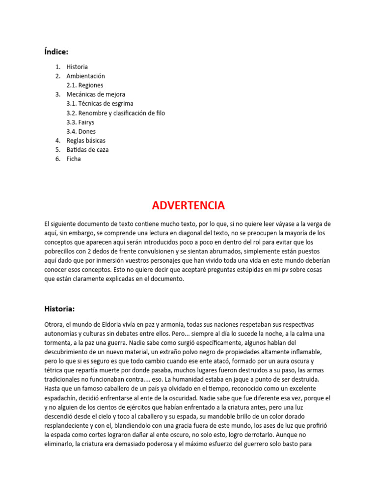 Eldoria | PDF | Esgrima | Isla