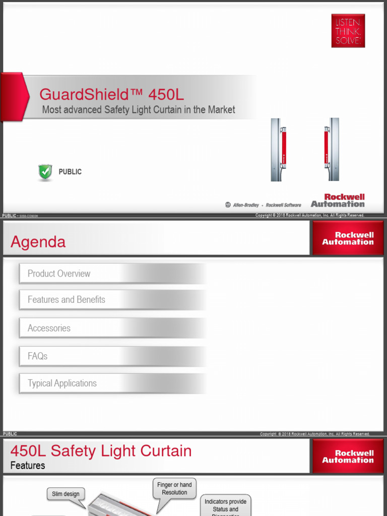 450L GuardShield Safety Light Curtain Customer Presentation | PDF ...