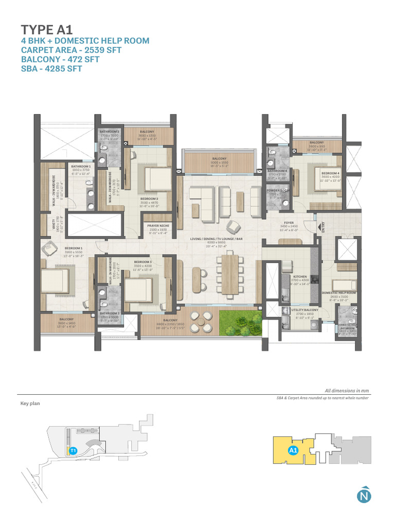 Sobha - Aranya - Unit Plan | PDF | Bedroom | Home