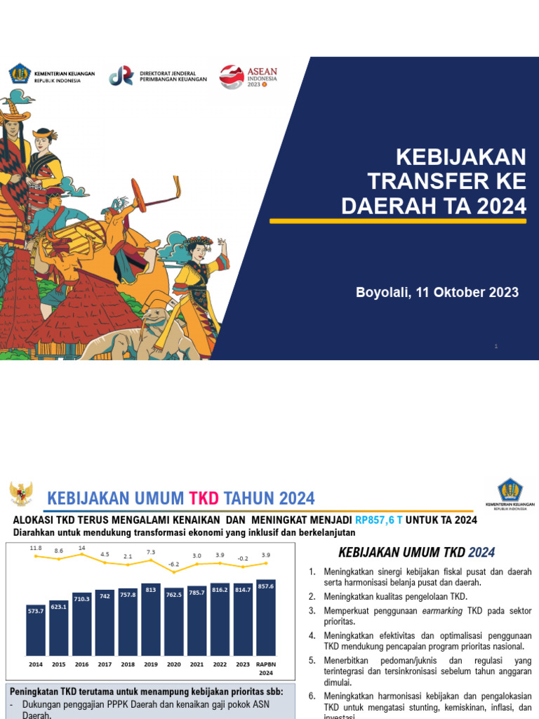 Kebijakan TKD dan DAU 2024 | PDF | Bisnis