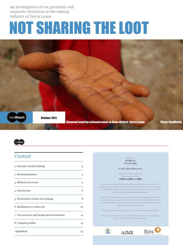 Not Sharing The Loot | PDF | Taxes | Mining