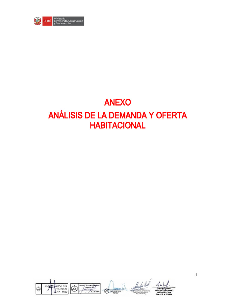 Anexo 1 Analisis Demanda Habitacional - 031222 | PDF