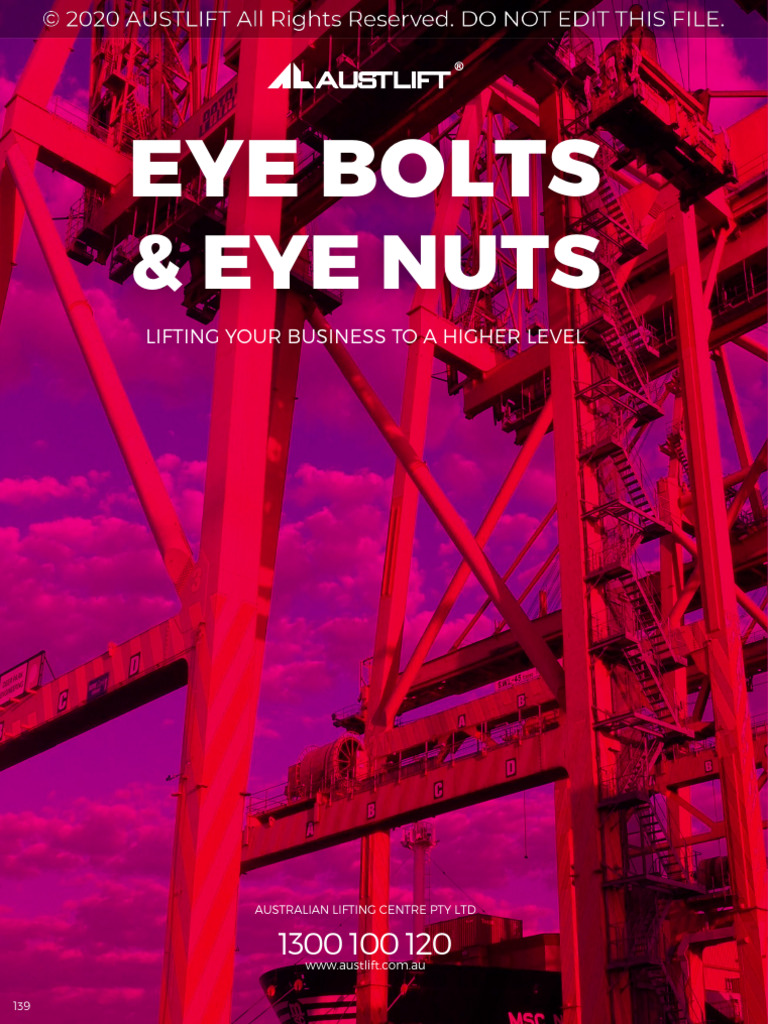 Austlift Eye Bolts & Eye Nuts | PDF | Screw | Nut (Hardware)