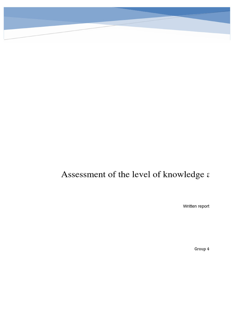 Antibiotics Knowledge Report FV | PDF | Antimicrobial Resistance | Survey Methodology