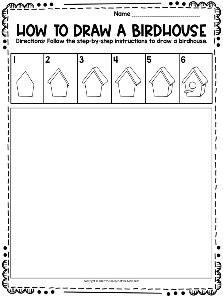 Free Printable Spring Drawing Worksheets-2 3 | PDF | Home & Garden | Art