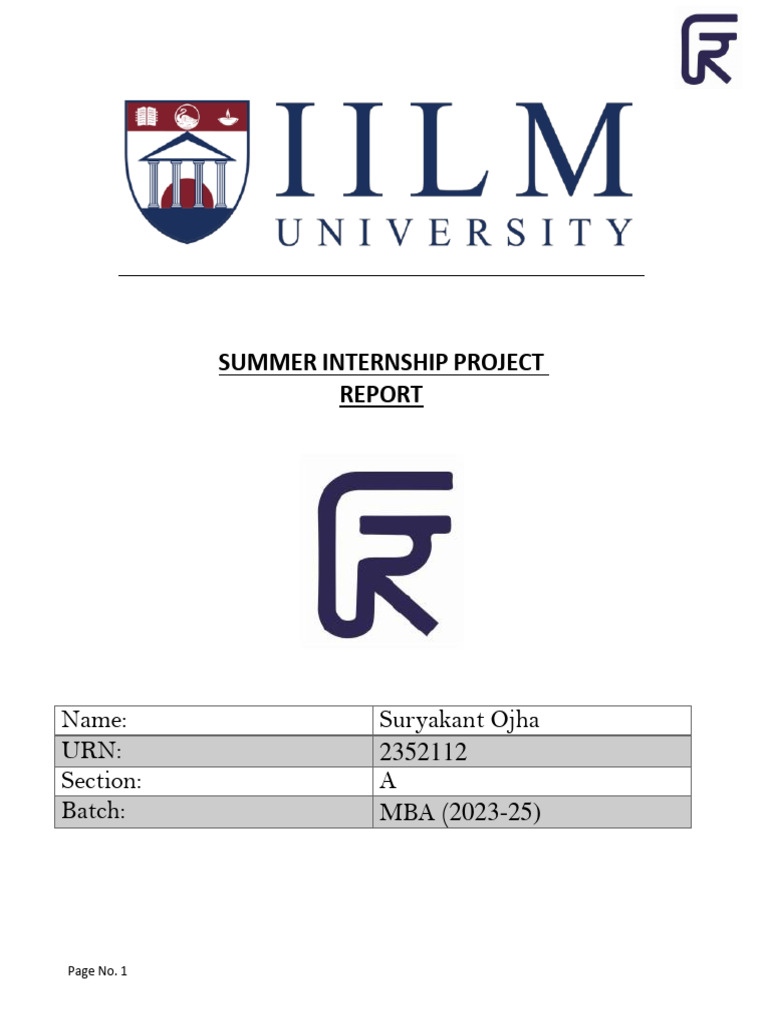 Fundsroom Project-Report | PDF | Investment Fund | Investing