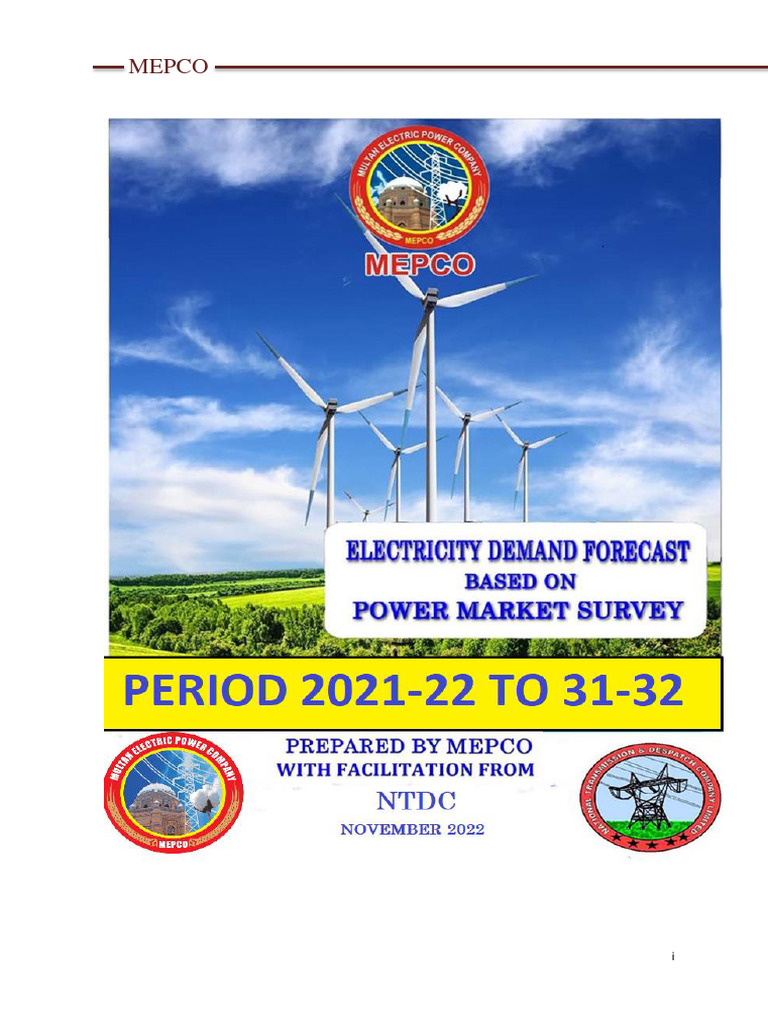 Mepco Report Pms Load Foreacast 2021-22 | PDF | Electric Power ...