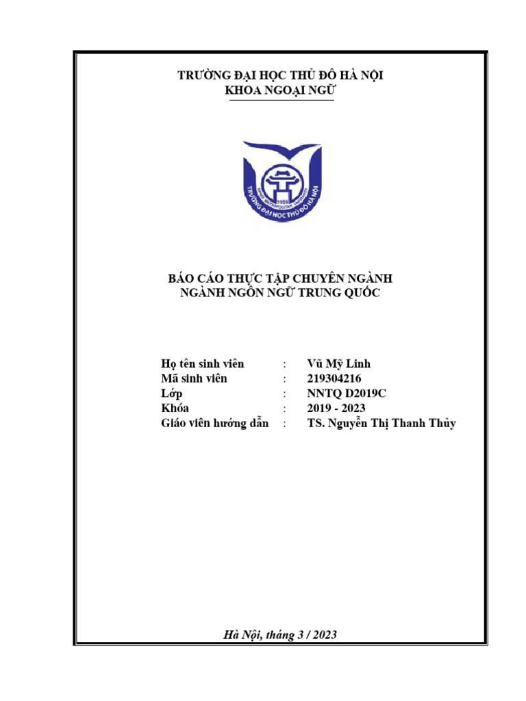 BCTT - Vũ M Linh 2023 PDF | PDF