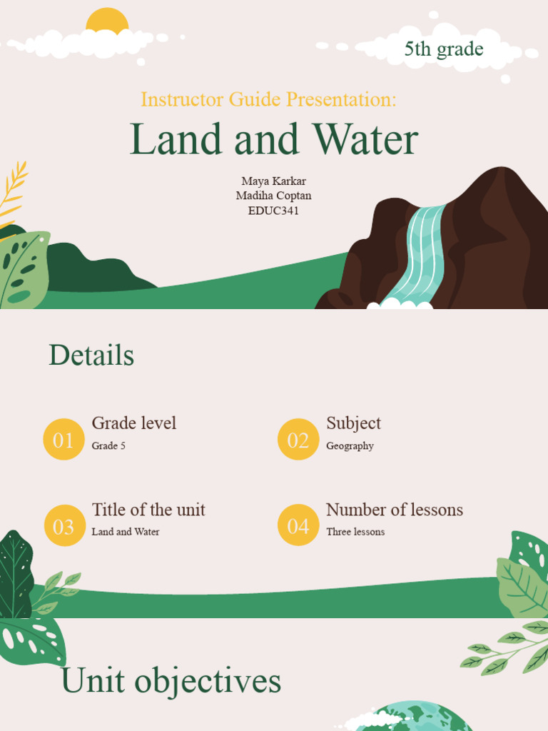 Grade 5 Geography: Land and Water | PDF | Learning | Constructivism ...