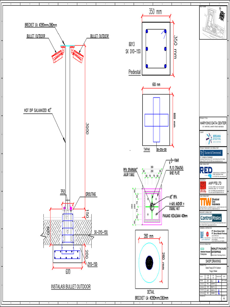 Detail Tiang CCTV Outdoor - 3 Meter | PDF