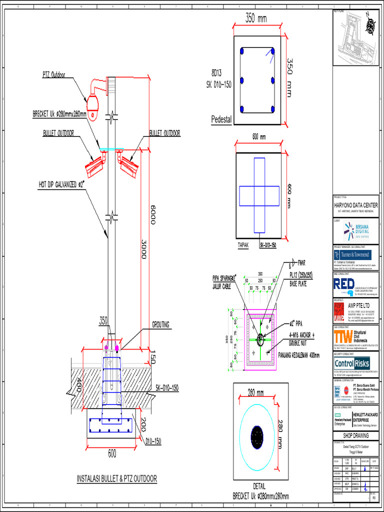Detail Tiang CCTV Outdoor - 6 Meter | PDF