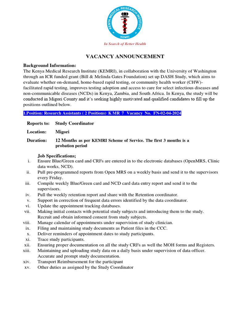 DASH Study Advertisement May | PDF | Clinical Trial | Laboratories