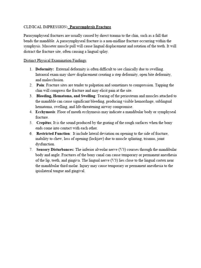 Parasymphysis Fracture Insights | PDF | Language Arts & Discipline ...