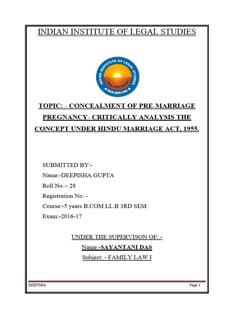 DEEPISHA Family Law | PDF | Annulment | Marriage
