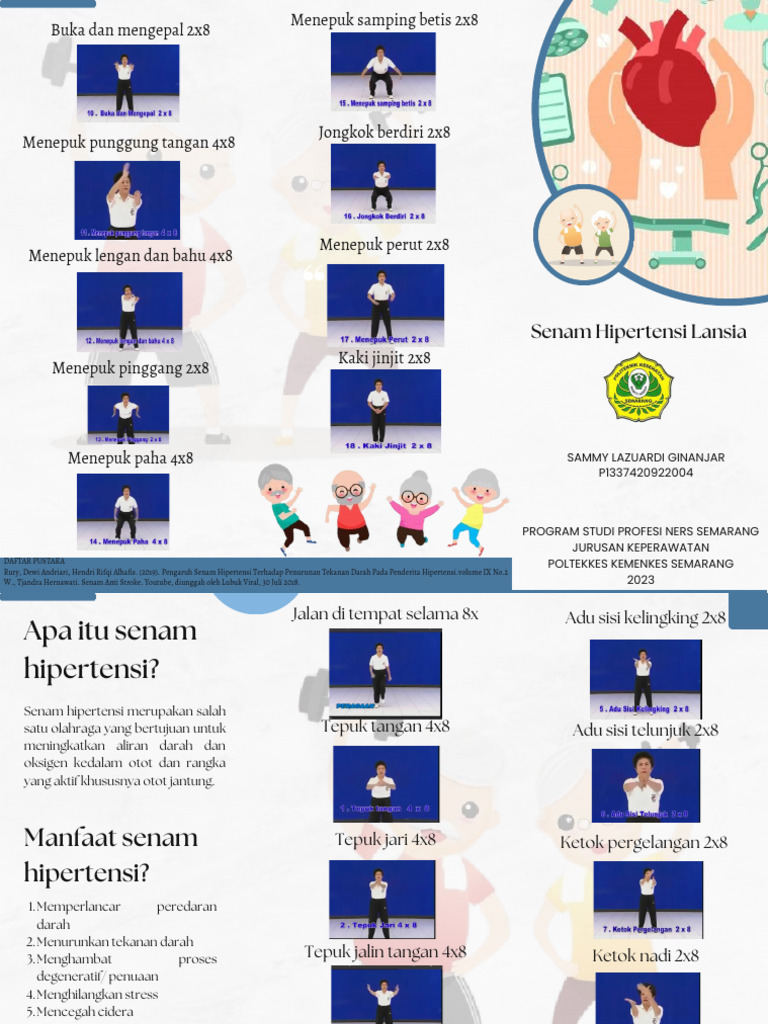 Leaflet Senam Hipertensi | PDF