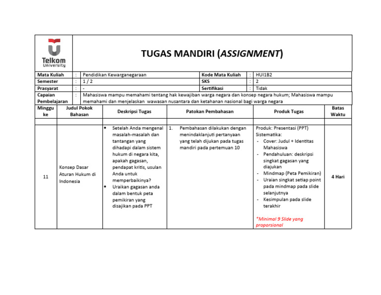 PB 11 - Tugas Mandiri (Assignment) | PDF