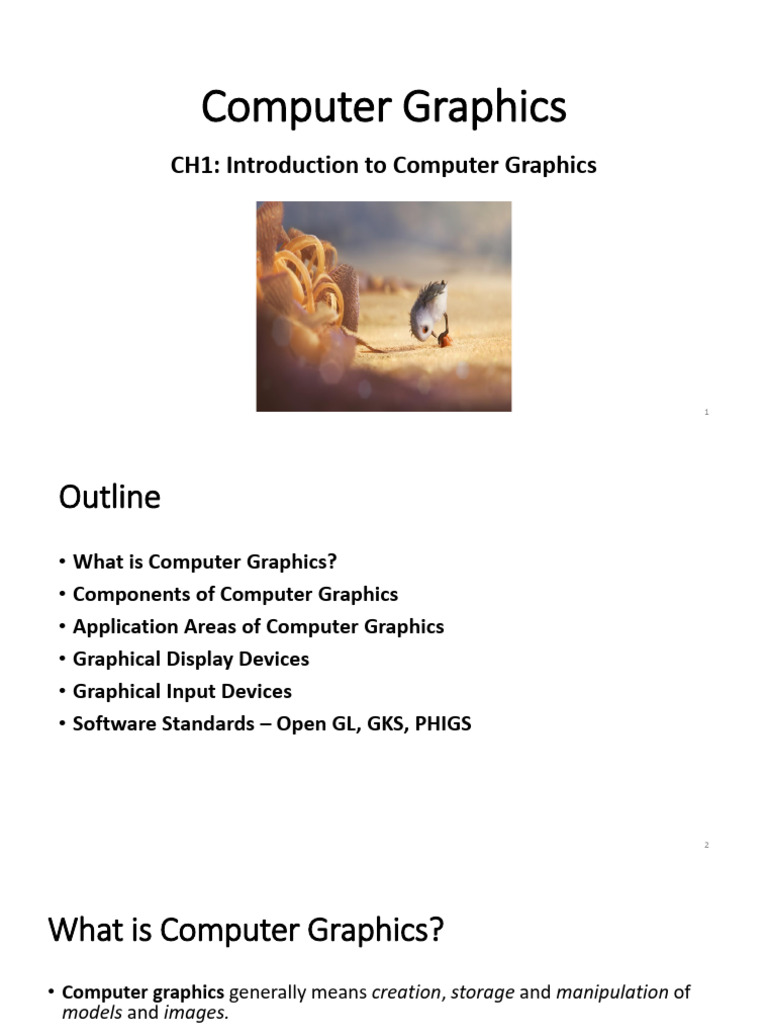 CH1 - Introduction To Computer Graphics | PDF | Graphics Processing Unit | Computer Graphics