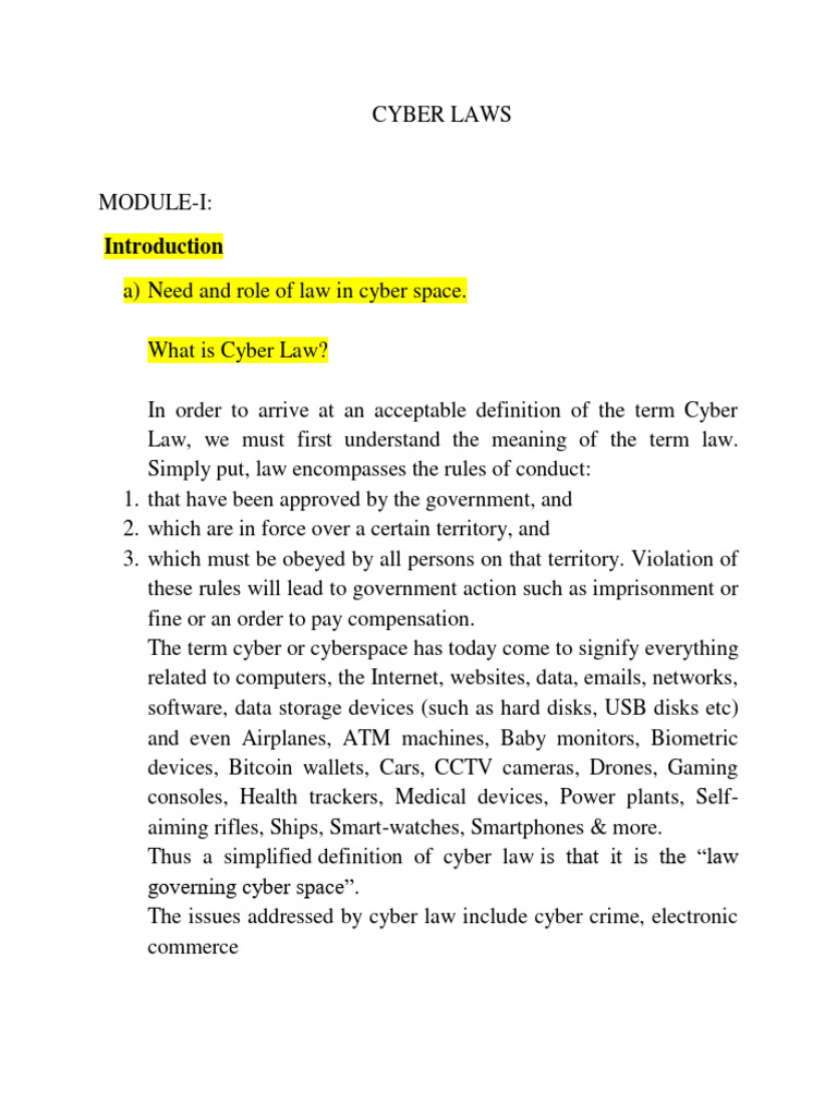 LLB 6 Cyber Laws | PDF | Security | Computer Security