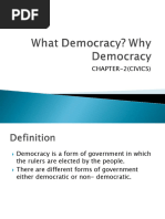 Grade IX - PPT What Democracy and Why Democracy | PDF | Elections ...