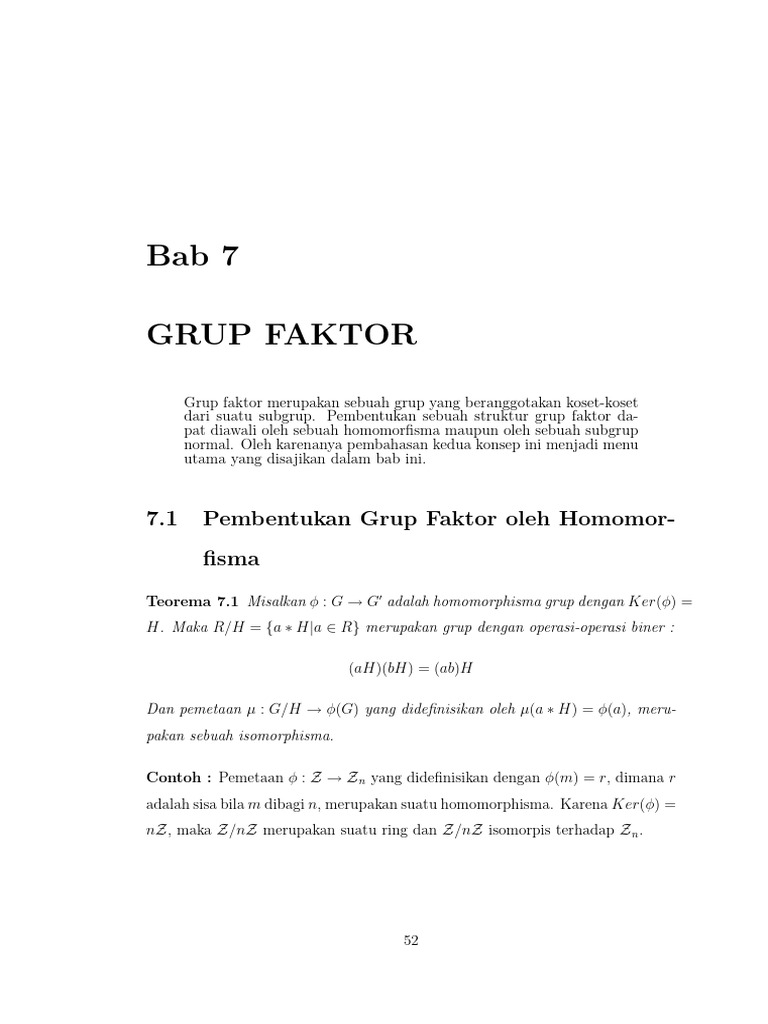 Grup Faktor | PDF