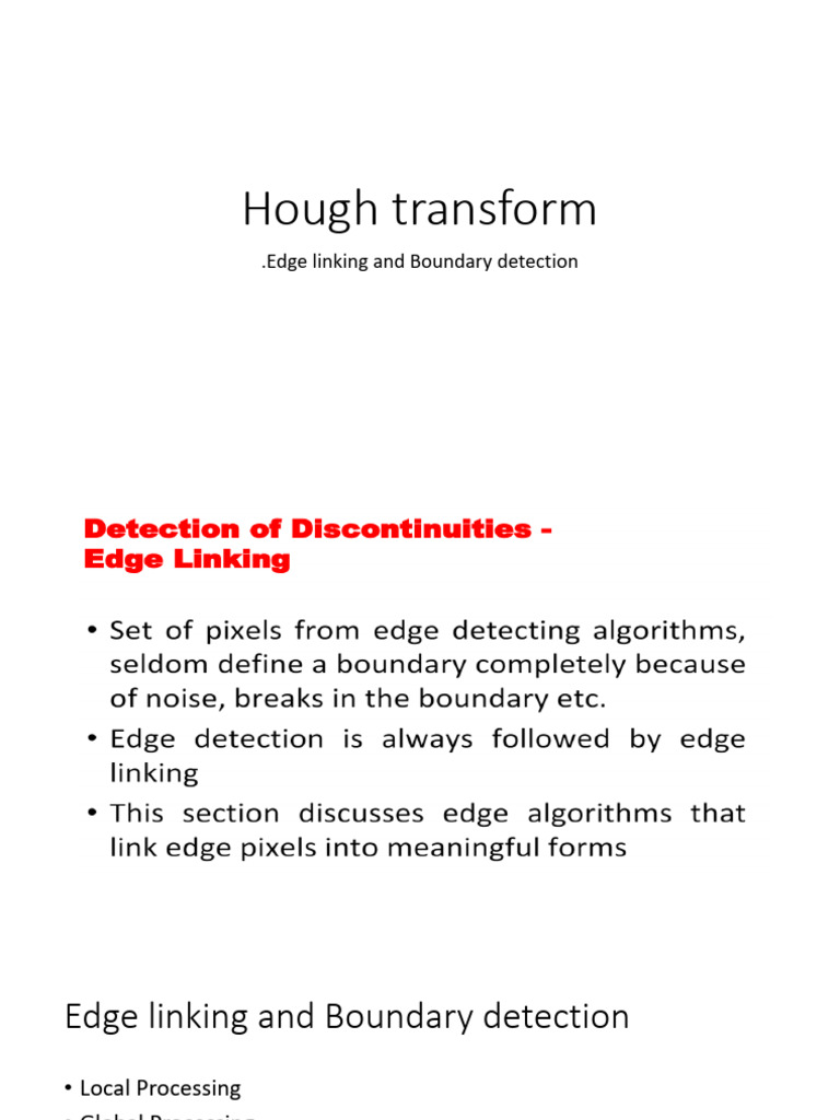 6.3 Hough Transform | PDF