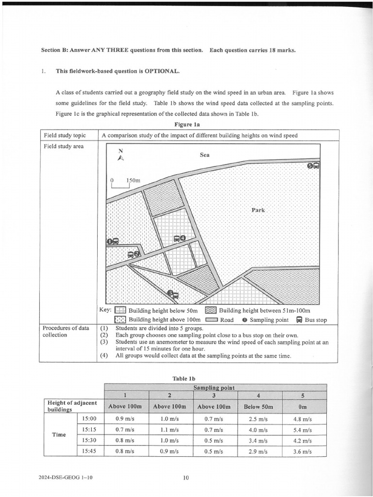 FBQ 2024 Hkdse Geography | PDF