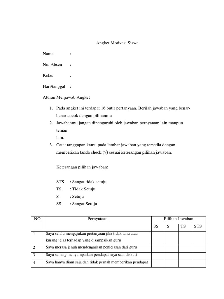 Angket Analisis 2 | PDF