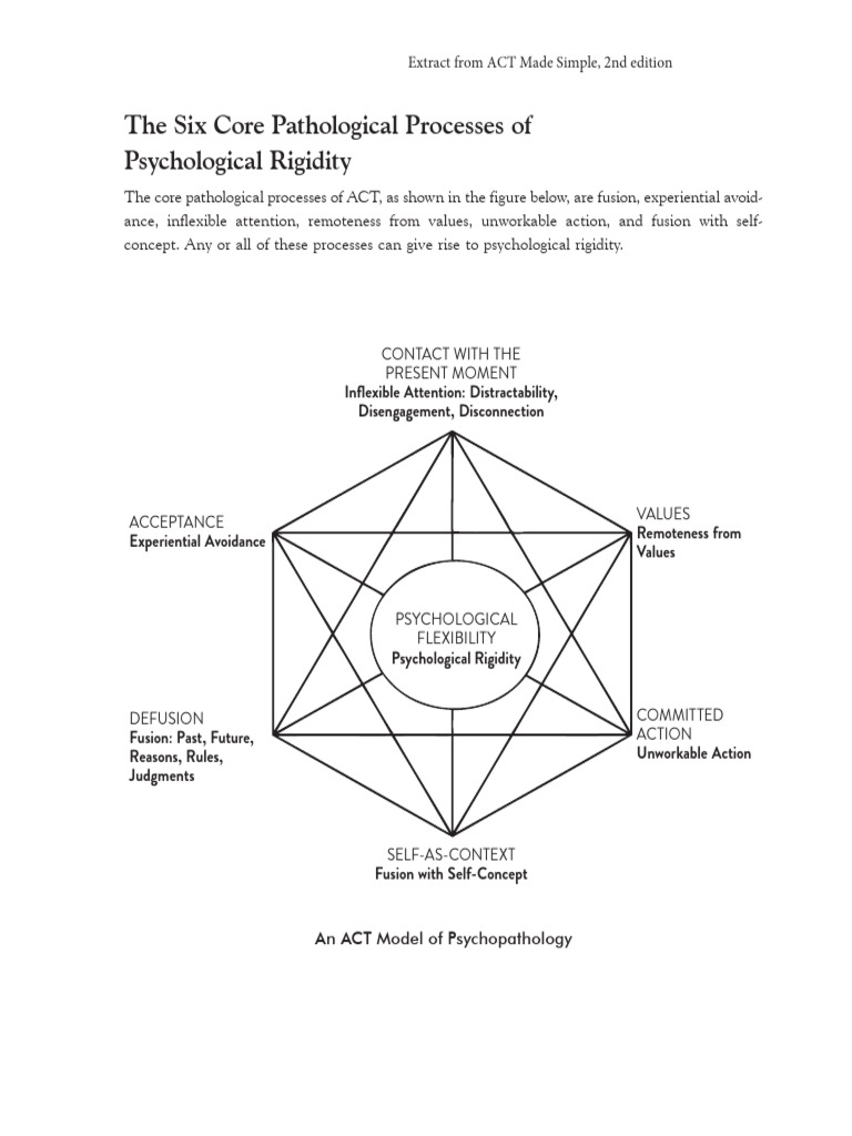 Unpacking Problems and Diagnoses - Core Pathological Processes in ACT ...