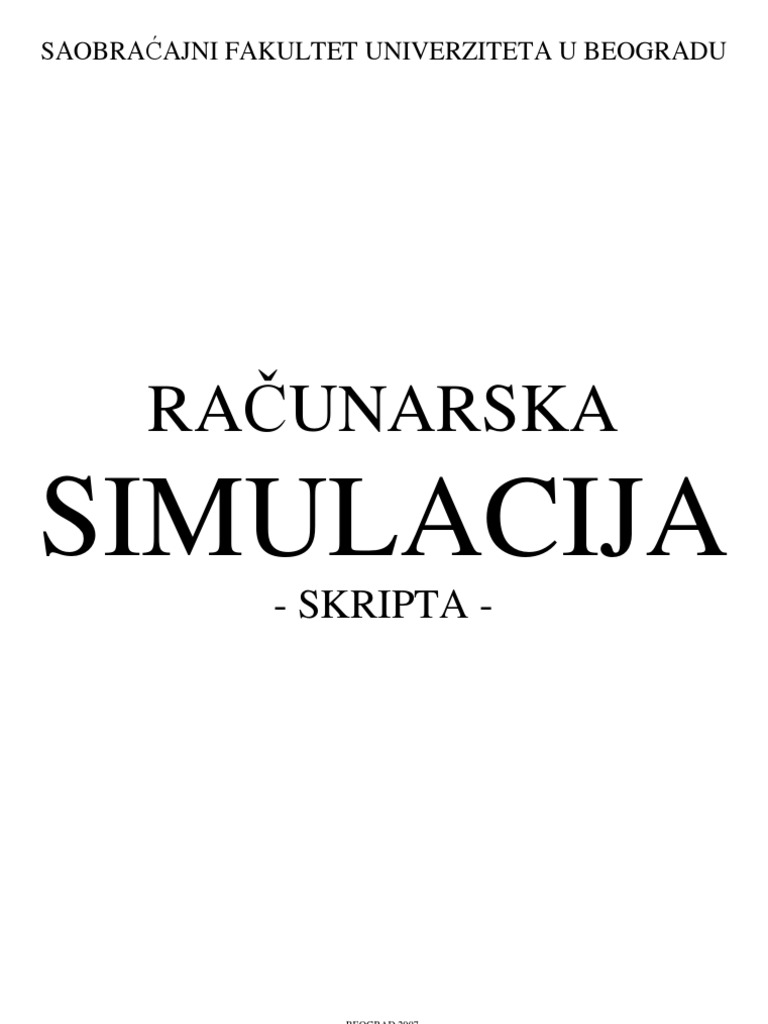SIMULACIJA Skripta | PDF