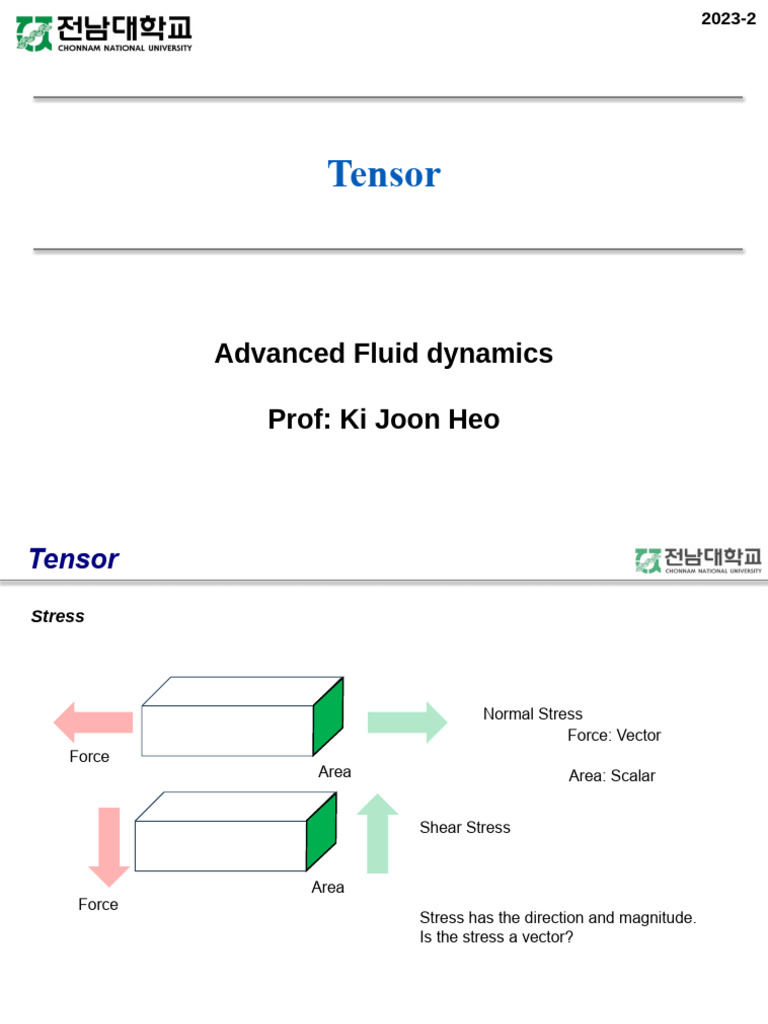 Understanding Stress Tensors in Fluid Dynamics | PDF | Euclidean Vector ...