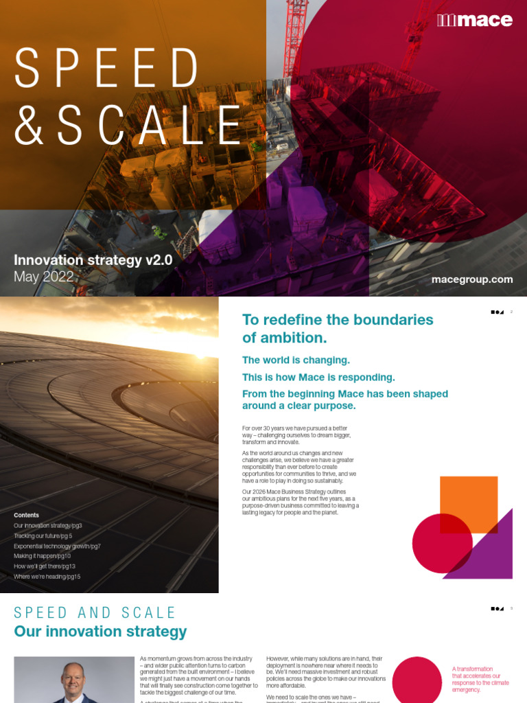Innovation Strategy Mace 2022 | PDF | Innovation | Automation