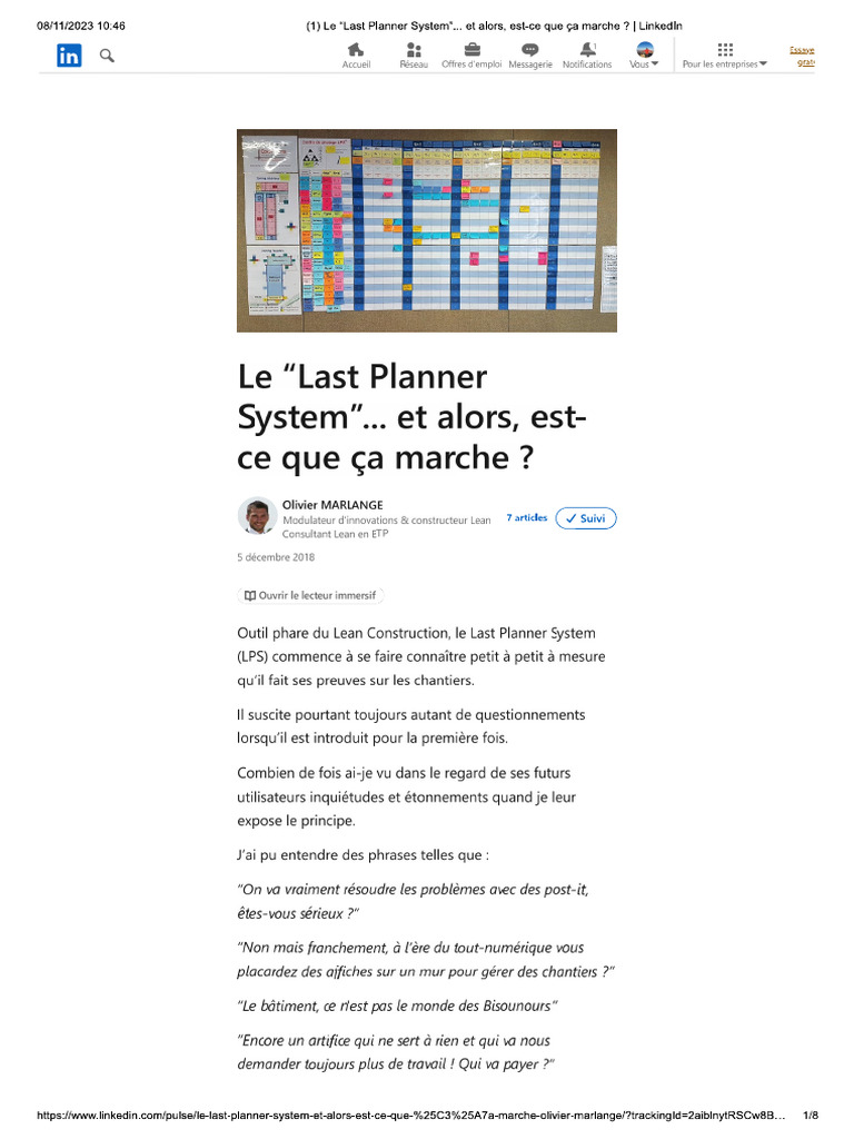 Le "Last Planner System".. | PDF