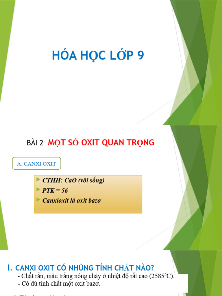 Bai 2 Mot So Oxit Quan Trong | PDF