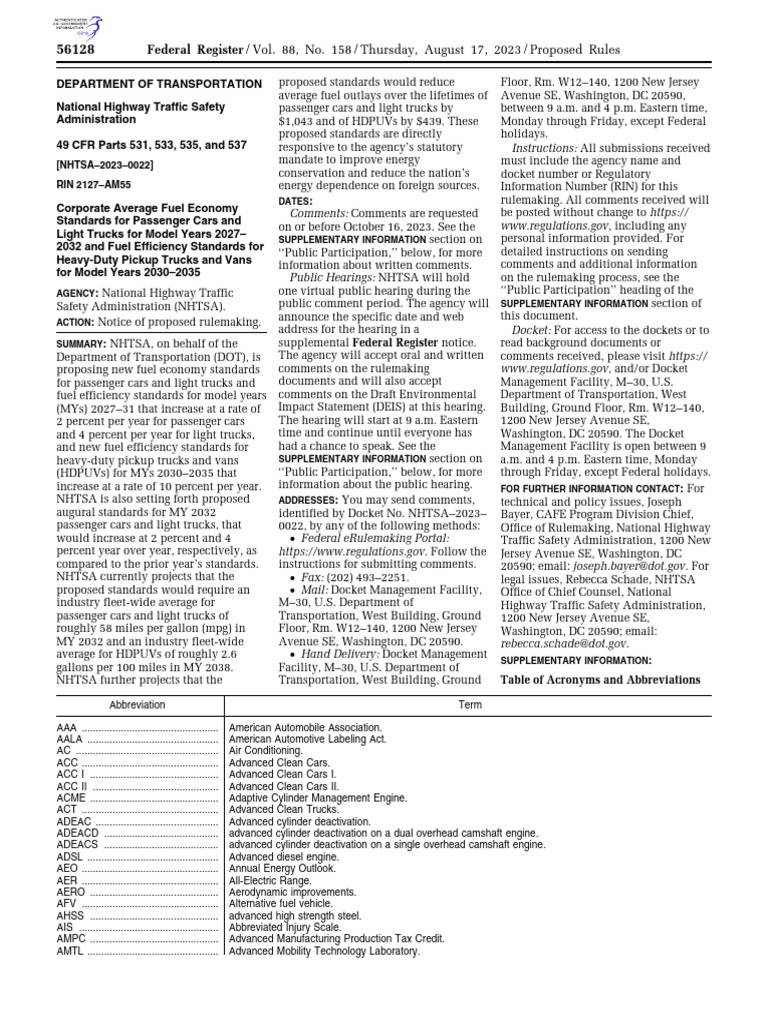 NHTSA 2023 0022 0004 - Content | PDF | Fuel Economy In Automobiles ...