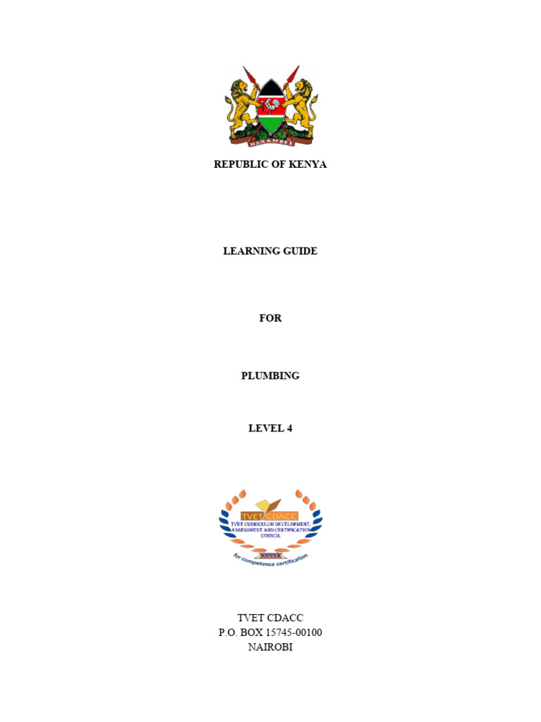 Learning Guide Plumbing Level 4-Technical Drawing | PDF | Technical ...