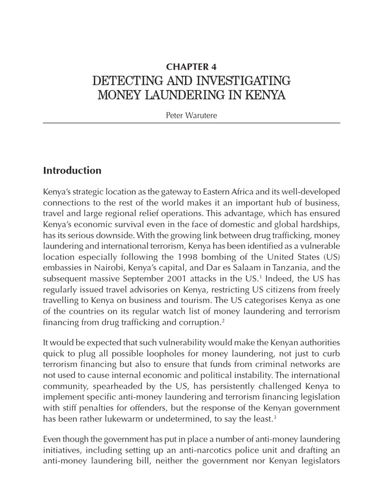 55 Detecting And Investigating Money Lau Pdf Money Laundering Banks