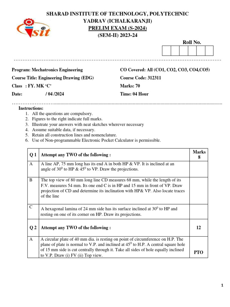 EDG Prelim Paper MK | PDF | Euclidean Geometry | Elementary Geometry