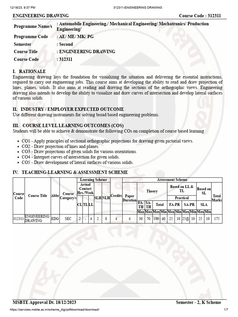 EDG Syllabus | PDF | Euclidean Geometry | Classical Geometry