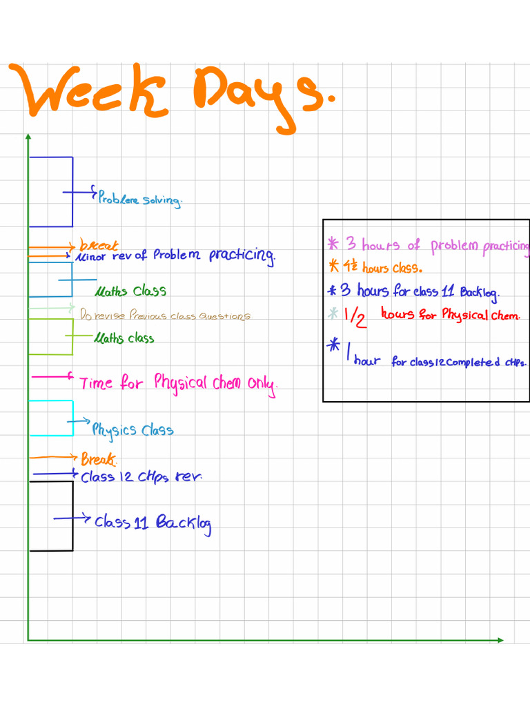 Weekdays Time Table | PDF